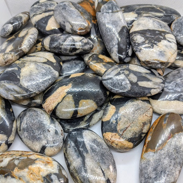 Shell Jasper Palm Stones – Earth Inspired Creations