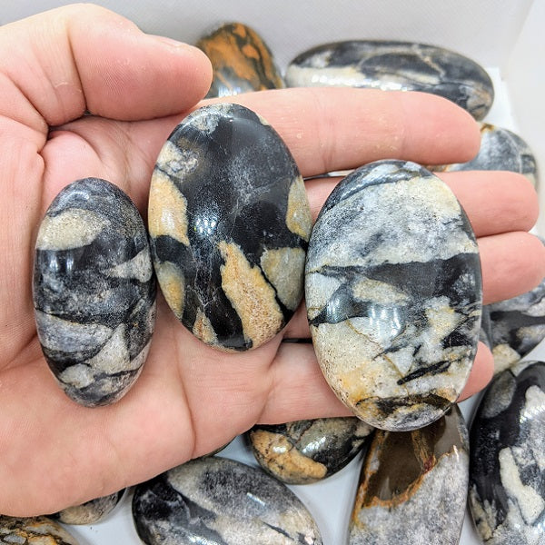 Shell Jasper Palm Stones – Earth Inspired Creations